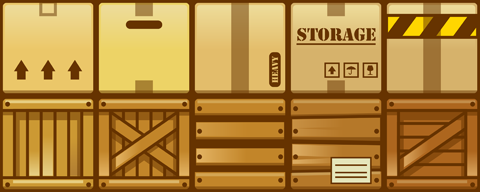 2D Game Art for FREE: Crates and boxes 1