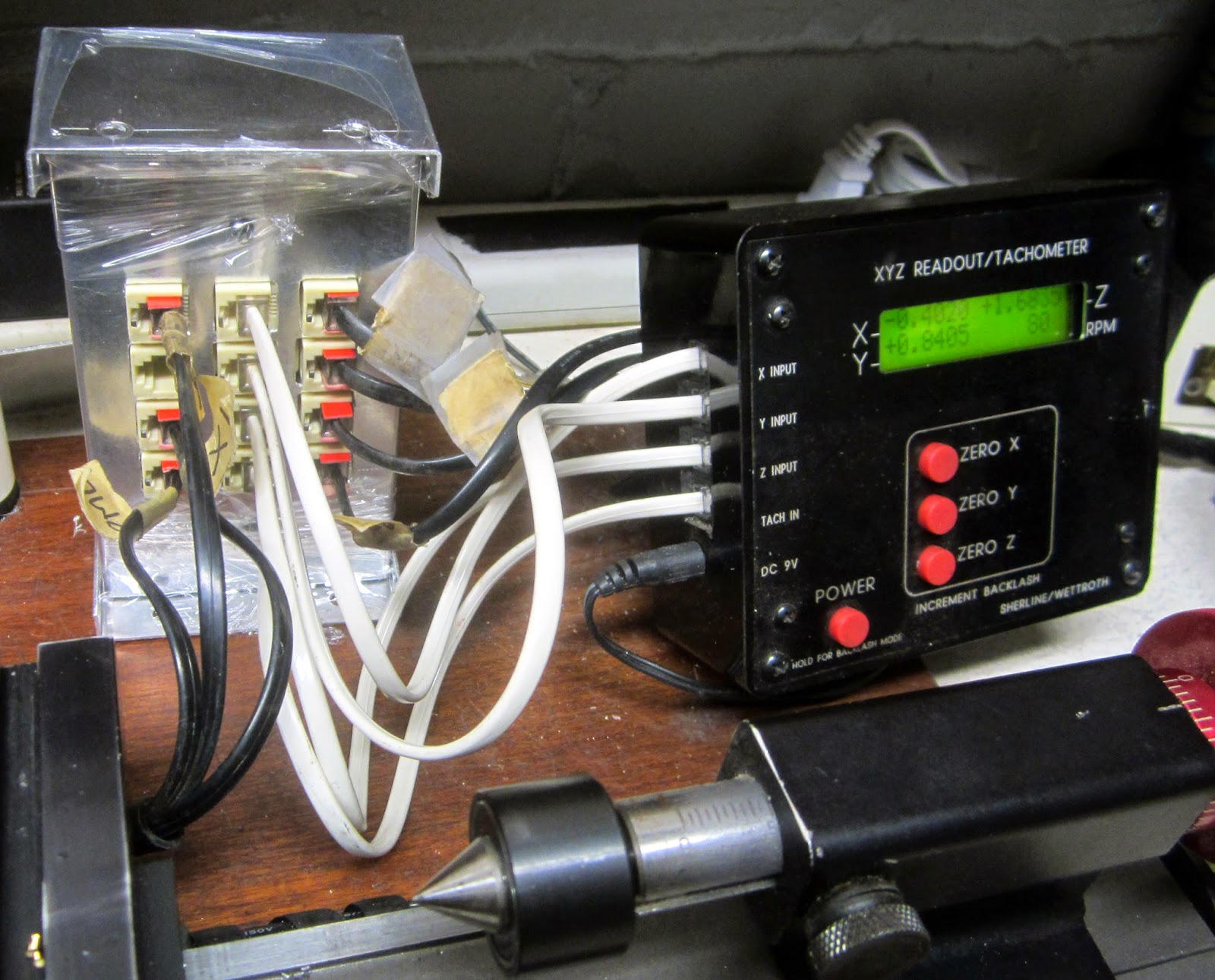 MI Shop Tools Inventions: Sherline Mill & Lathe DRO Display A - B Box