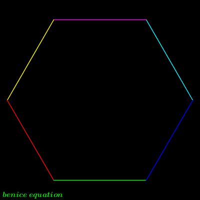 Fun math art (pictures) - benice equation: Nested Regular Polygons