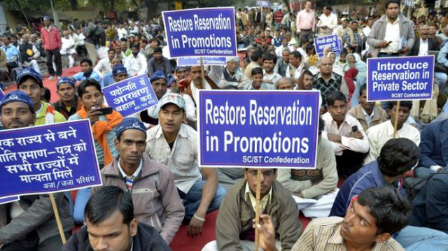 Raise Percentage Of Reservation In Promotion For SCs And STs To 16 6 And 8 6 Ex secretary raise-percentage-of-reservation-in-promotion-for-scs-and-sts-to-16-6-and-8-6-ex-secretary