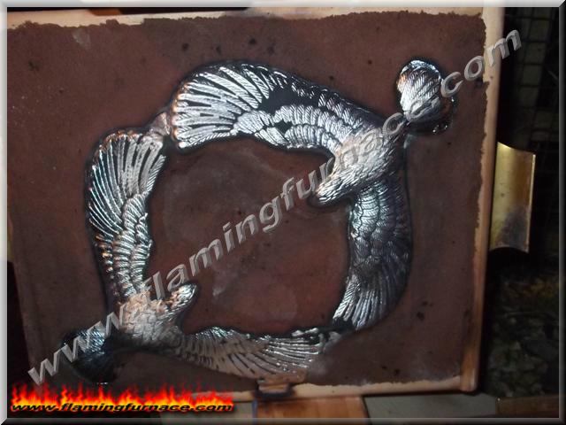 Aluminum eagle sand casting ~ Metal casting projects
