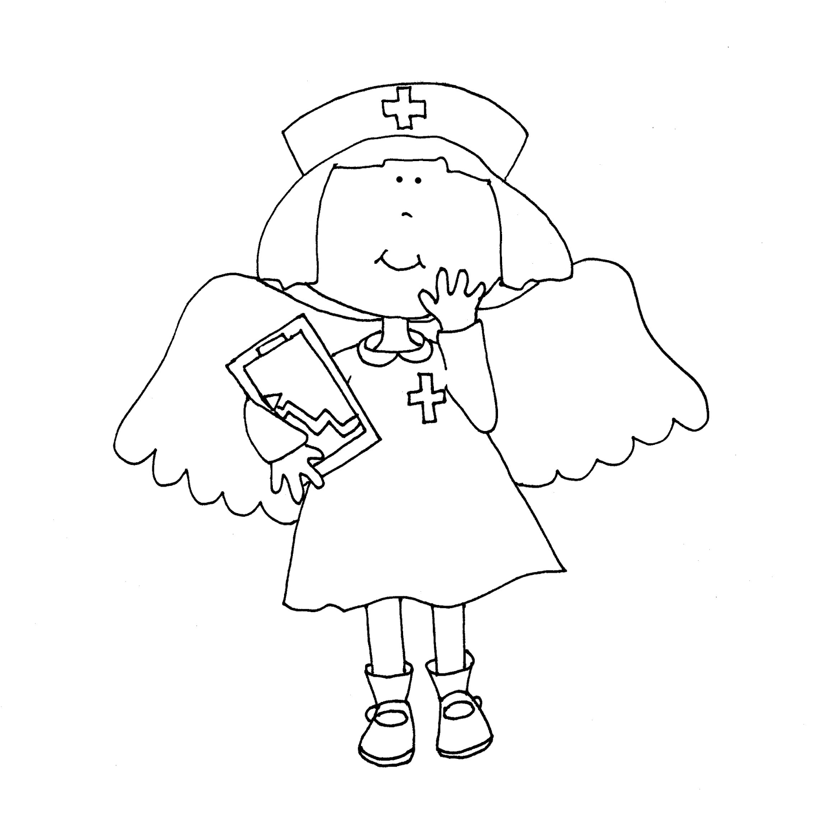 Free Dearie Dolls Digi Stamps: Nurses ARE Angels