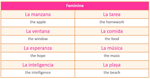 Spanish Noun Gender