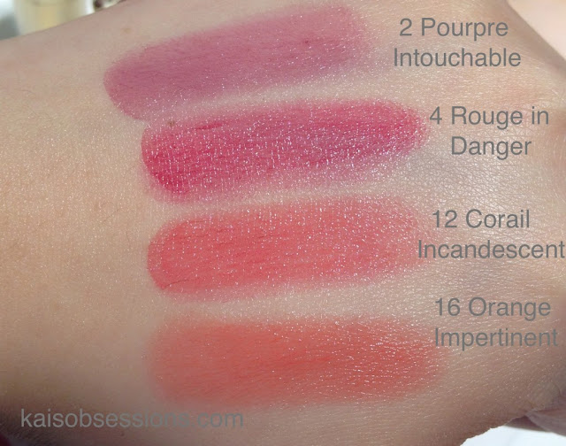 Beauty And The City: YSL - Rouge Volupté Swatches