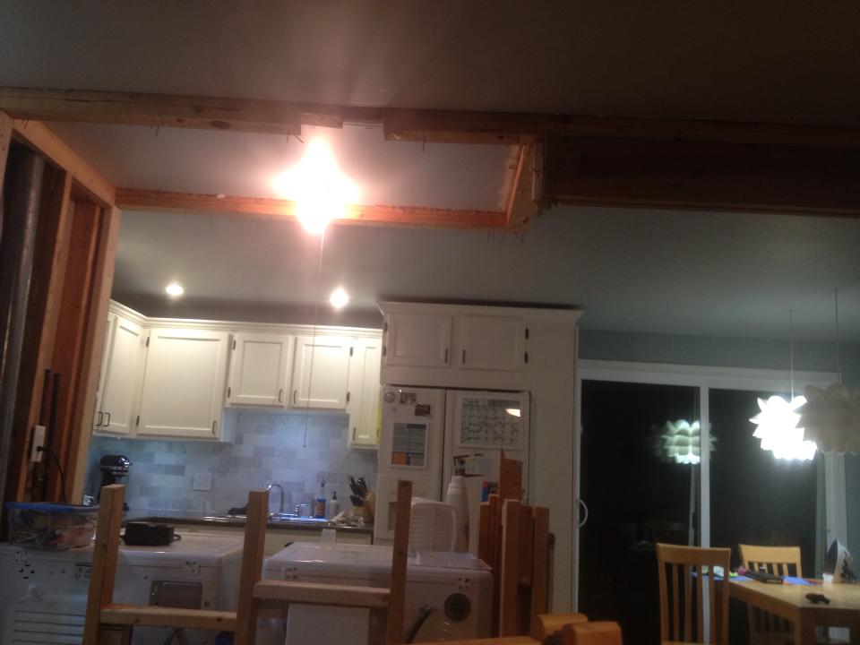 Big Plans, Little Budget: Kitchen Wall Demo: The Blind Header