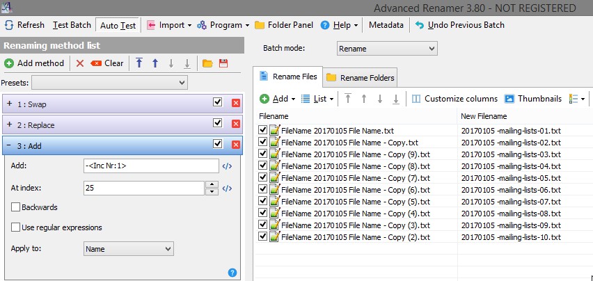 Free file renaming software - ffopgeo