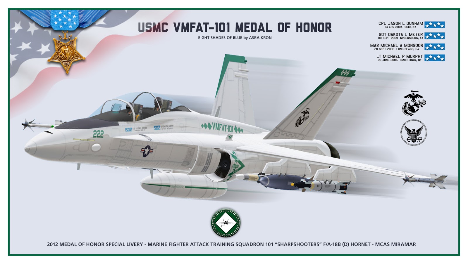 Eight Shades of Blue: First Look: VMFAT-101 Medal of Honor Limited Edition!