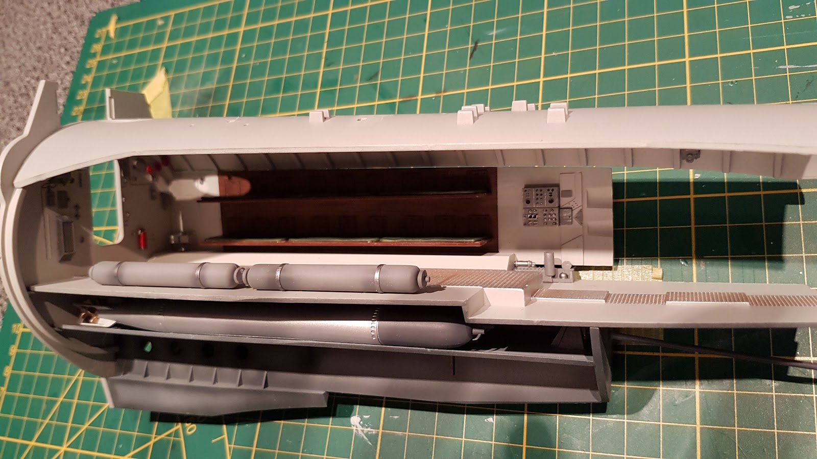 Model van een Duitse Type VIIC U-Boot in schaal 1:48: 2016