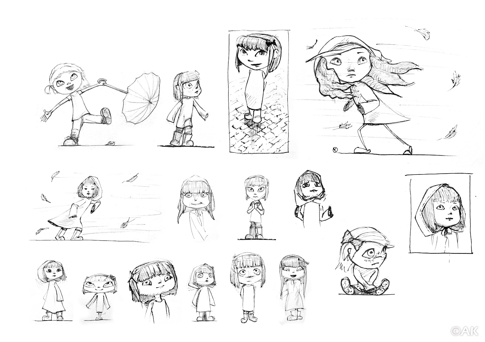 Corvisalex: 11.2011 - Planches Chara-design, film "Rain"