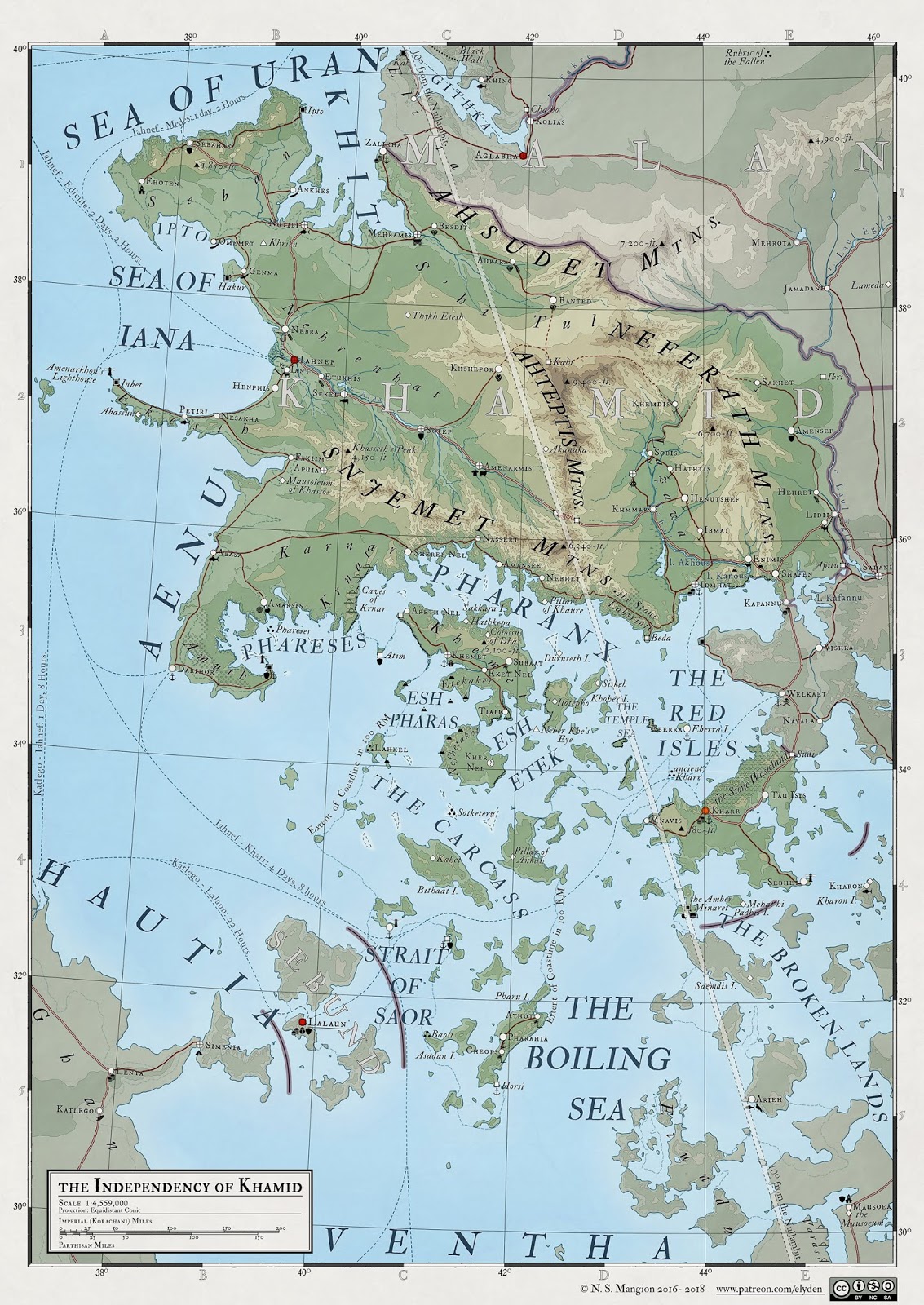 ELYDEN - worldbuilding, cartography and conlanging in the world of Elyden