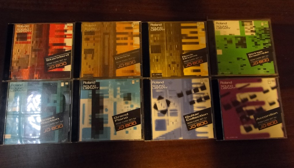 MATRIXSYNTH: ROLAND JD-990 + 16 Expansion ROM Cards