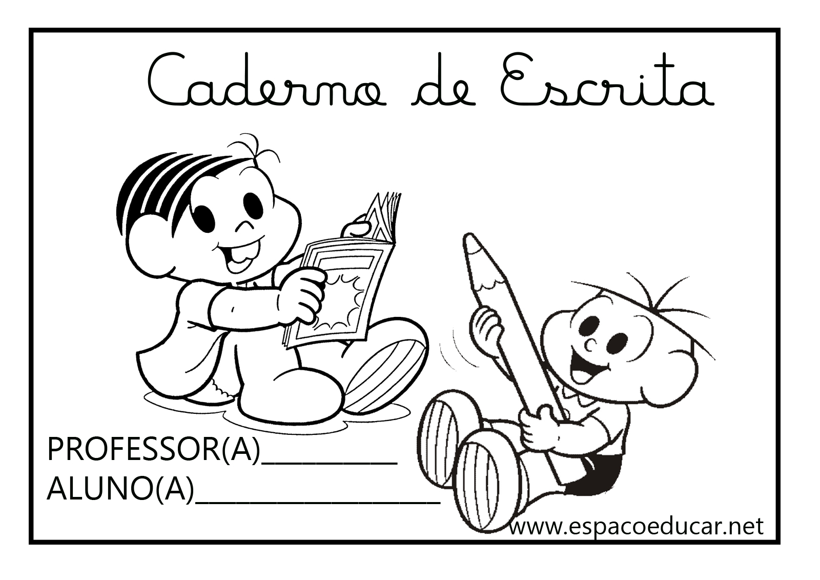 Caderno de Escrita grátis! Aqui você salva todas as fichas de a a z e ...