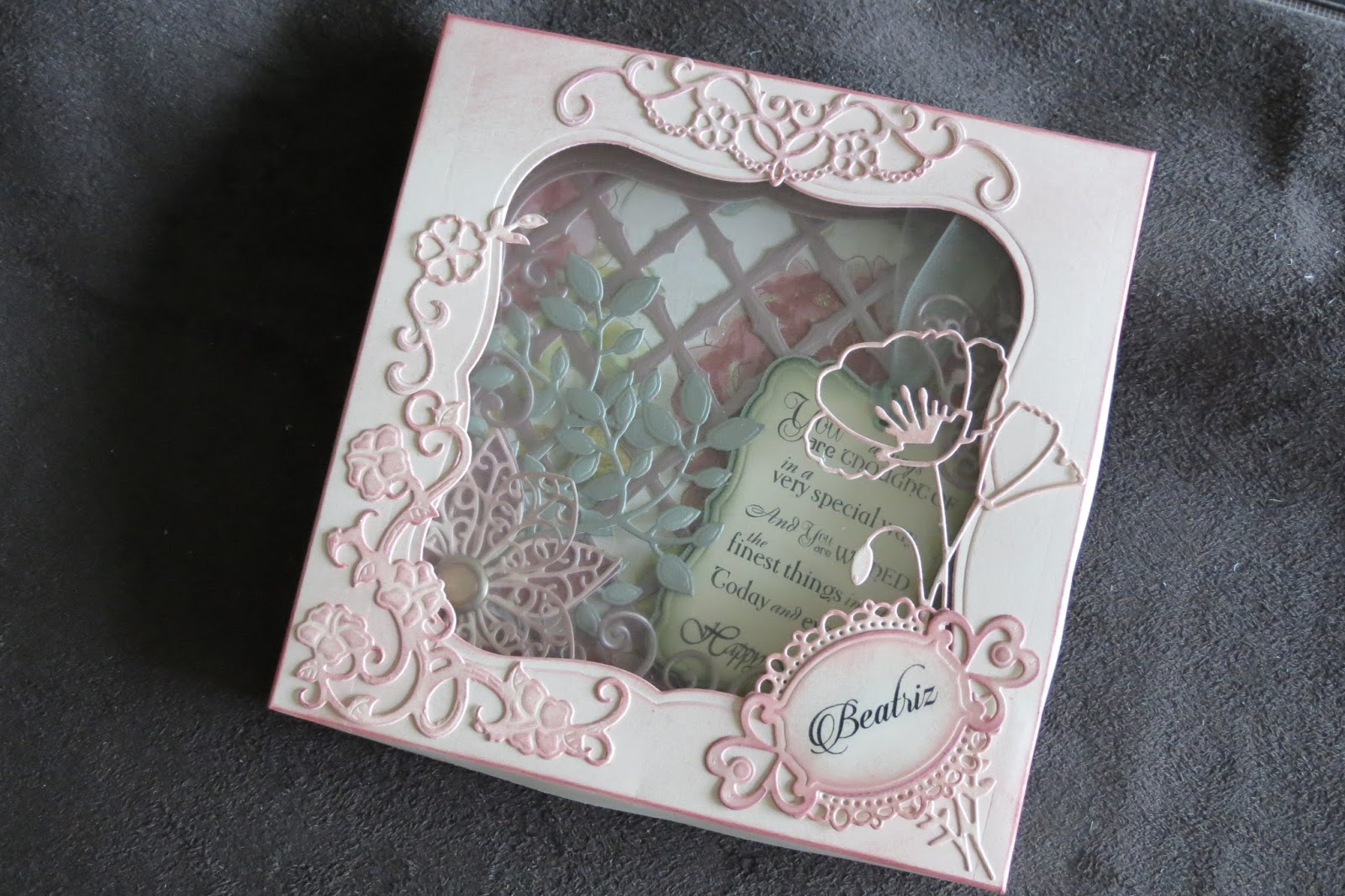 Ligaya's Creativity Zone: Spellbinders Grand Labels One Birthday Card