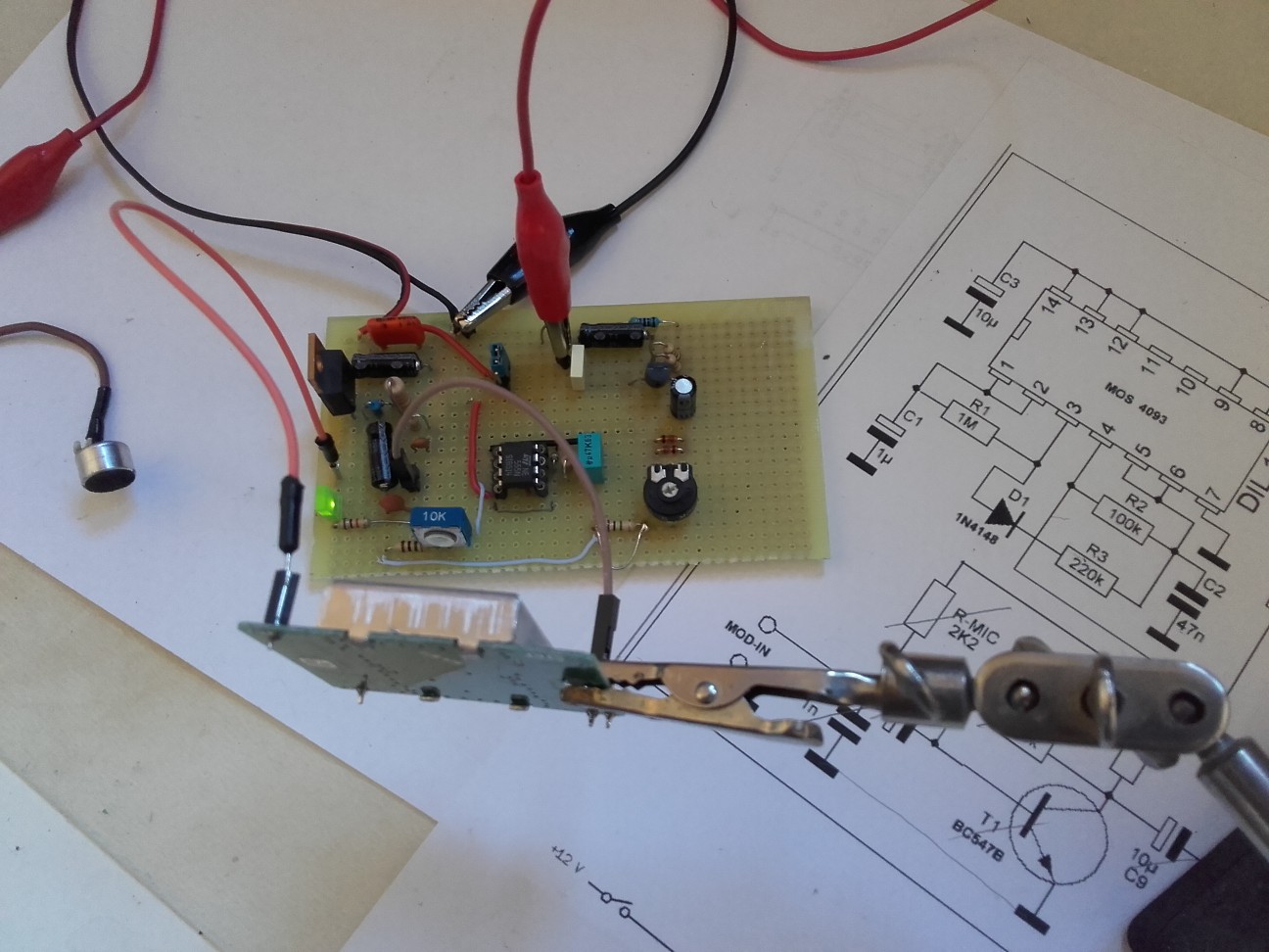 IK1ZYW Labs: First WFM on 10 GHz (HB100 radar)