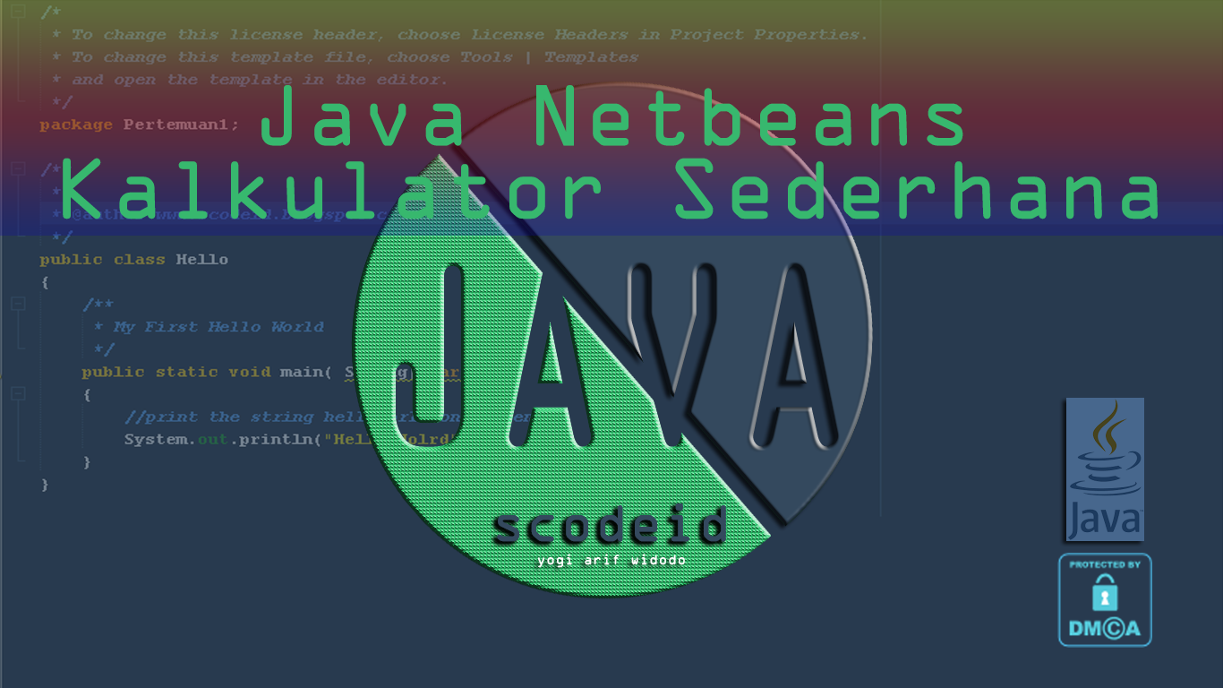 Kalkulator Java Netbeans Sederhana Kuliah Teknik Informatika - SCODE.ID
