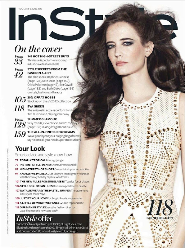 Smartologie: Eva Green for InStyle UK June 2012