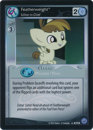 My Little Pony Featherweight, Editor-in-Chief Premiere CCG Card | MLP Merch