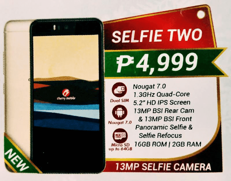 Cherry Mobile to launch Selfie Two w/ 13MP selfie camera soon!