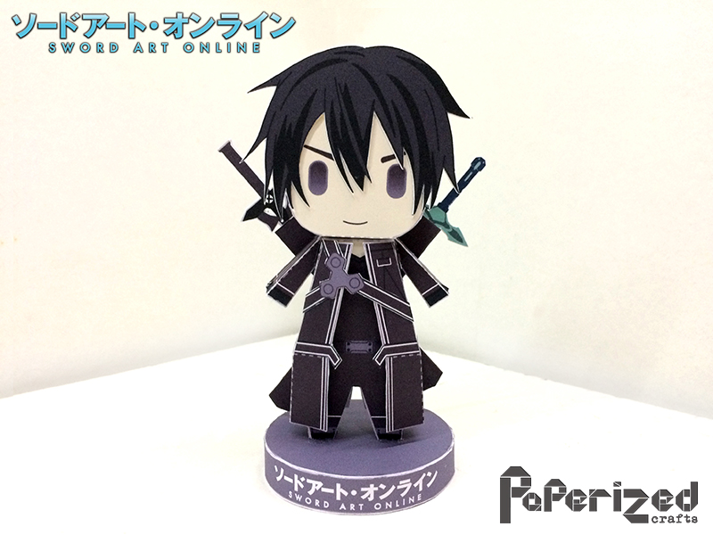Sword Art Online: Kirito / Kazuto Kirigaya Papercraft | Paperized Crafts