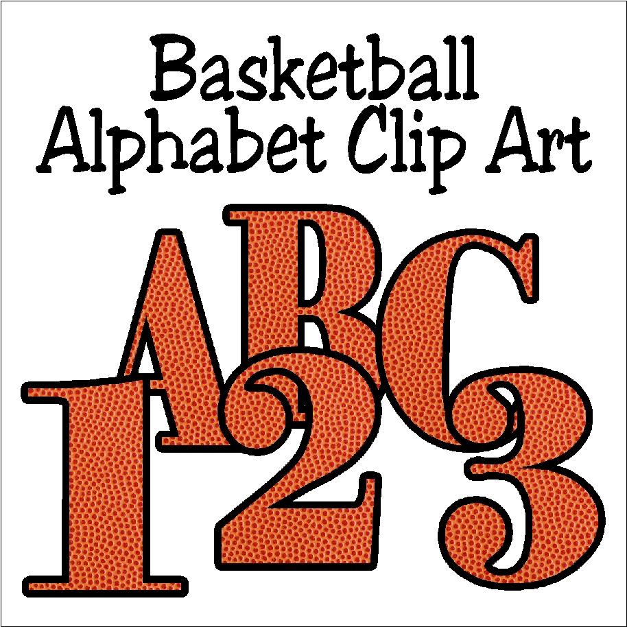 DIY Party Mom: Basketball Alphabet Clip Art