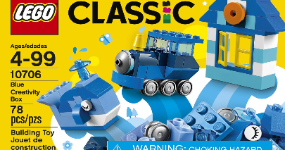 The Playful Otter: LEGO 3-in-1 Classic Blue Creativity Box 10706