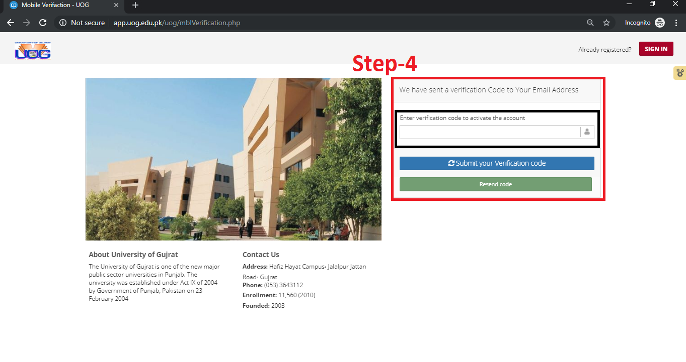 How to Apply Online For Admission in UOG 2019
