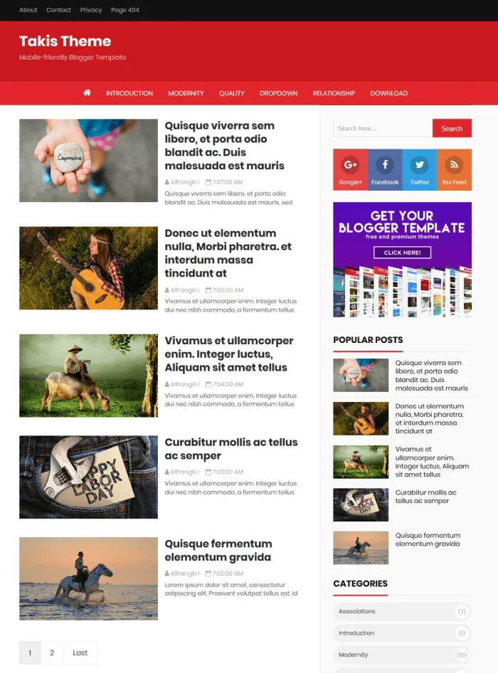 Top 12 Fast Loading Blogger Templates To Improve User Interface (UI ...