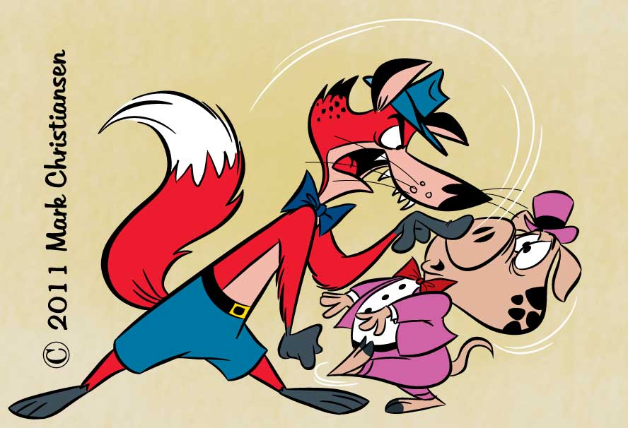 Mark Christiansen's Art and Cartoon Blog: FOX AND PIG CHARACTER CONCEPTS