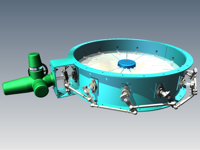 160. Ø1300 Vortex Damper Mechanism || Free download 3D model