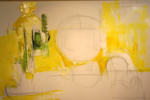 Elizabeth Chapman Art: Progression of an abstract painting.....
