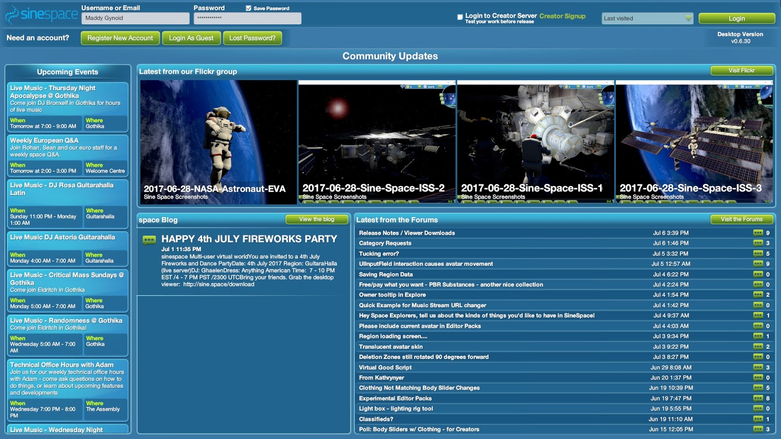Echt Virtuell: Sine Wave Space Viewer 0.6.30 ist erschienen