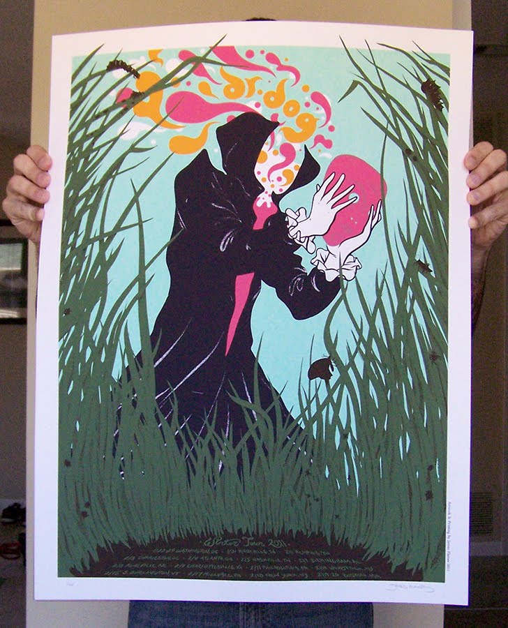INSIDE THE ROCK POSTER FRAME BLOG: James Flames Dr Dog Winter Tour ...