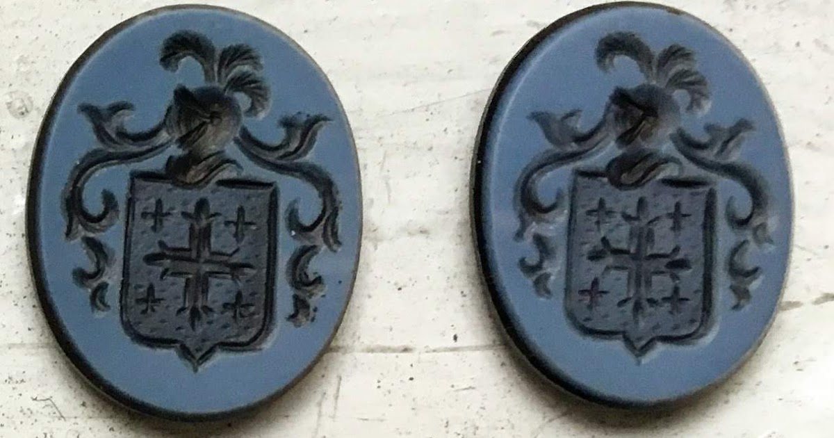 Todo de heráldica: Escudo de los Franco en piedra de ágata (grabada a ...