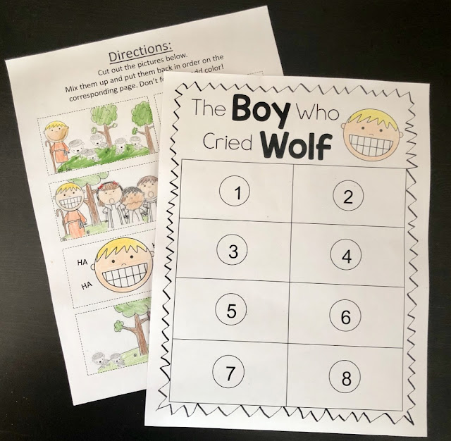 The Boy Who Cried Wolf Activities & Other Fables {Plus, a FREE download ...