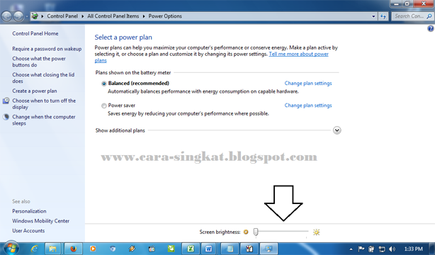 Cara Mengatur Pencahayaan Layar pada Windows 7 | Cara Singkat