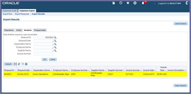Oracle Applications: Creating a Supplier with Employee through Expense ...