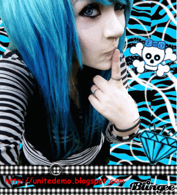 Emo Hair Style (Blue) | Emo | Screamo