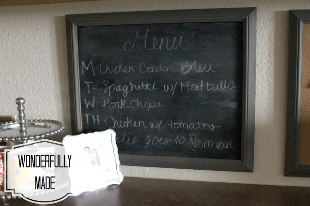 Wonderfully Made: Kitchen Menu Sign