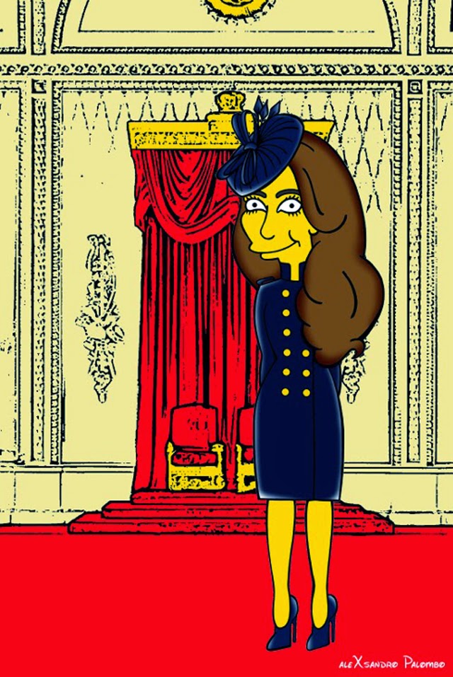 Kate Middleton gets The Simpsons treatment – Emily Jane Johnston