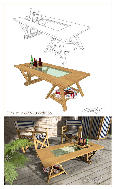 SKETCHUP TEXTURE: 3D MODEL COFFEE TABLES
