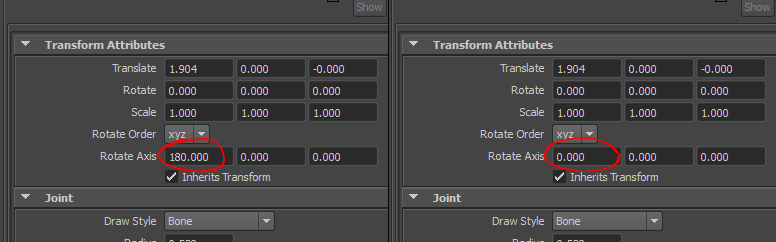 A Quick Note: Zero out Rotation Axis in Maya