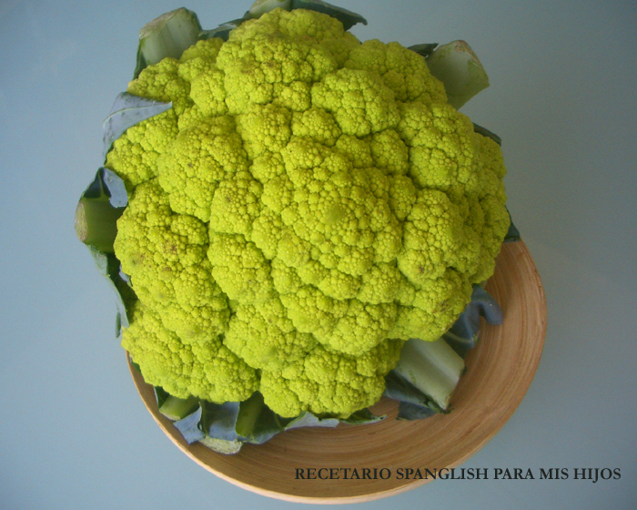 Recetario Spanglish para mis hijos: Ensalada de broccoflower o coliflor ...