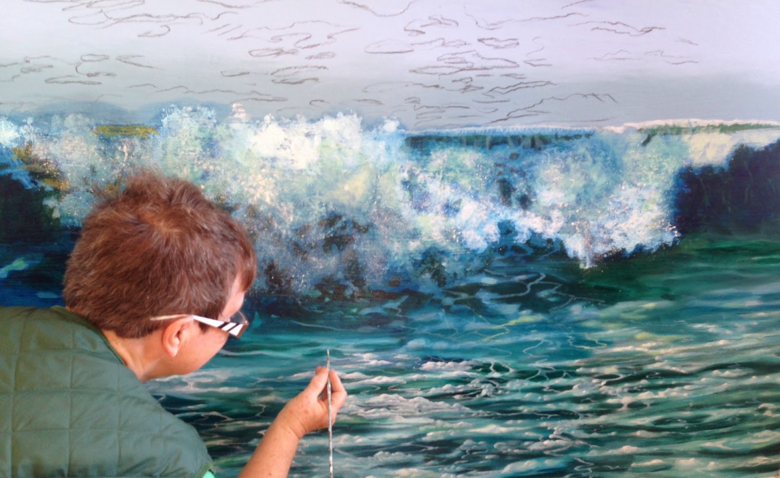 Artist Elizabeth Tyler: Breaking waves