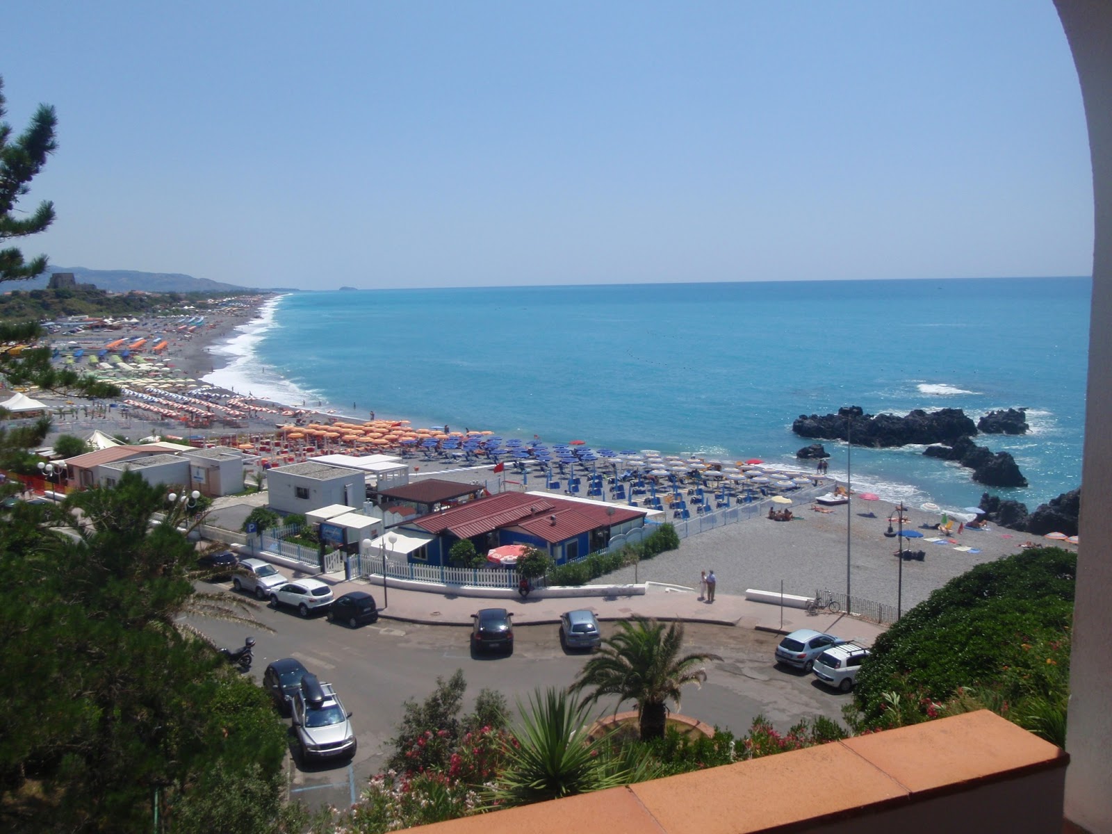 Pedals and Paddles Worldwide: View from Hotel Room in Scalea