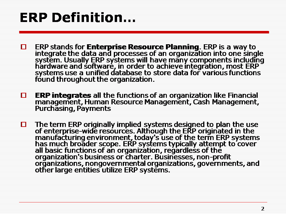 ERP Presentation - Oracle EBS R12: Enterprise Structure - Oracle EBS R12