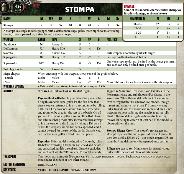 Dies Irae 40K: Stompa