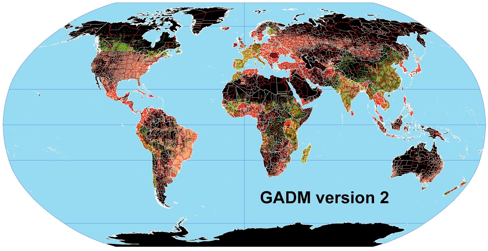 Shapefiles do Projeto Global Administrative Areas (GADM)