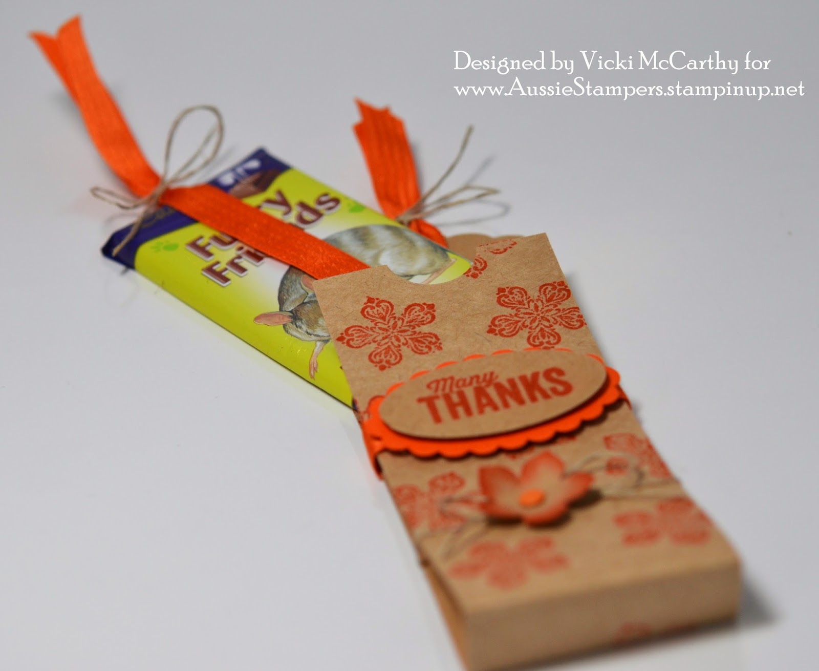 Aussie Stampers : Fun Chocolate Slider Box with Kraft. Stampin' Up ...