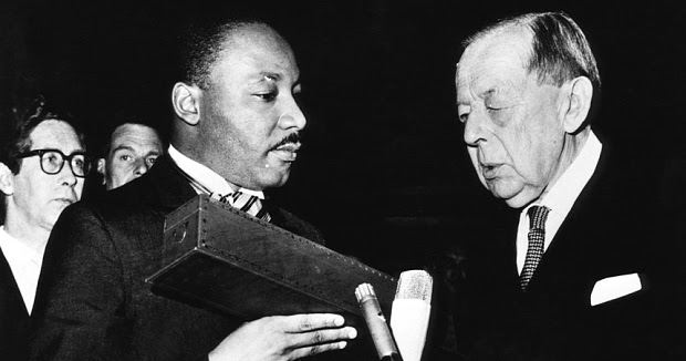 Dr. Martin Luther King, Jr. wins Nobel Peace Prize