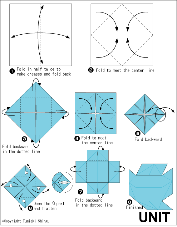 Origami Color Joint instructions - Easy Origami instructions For Kids